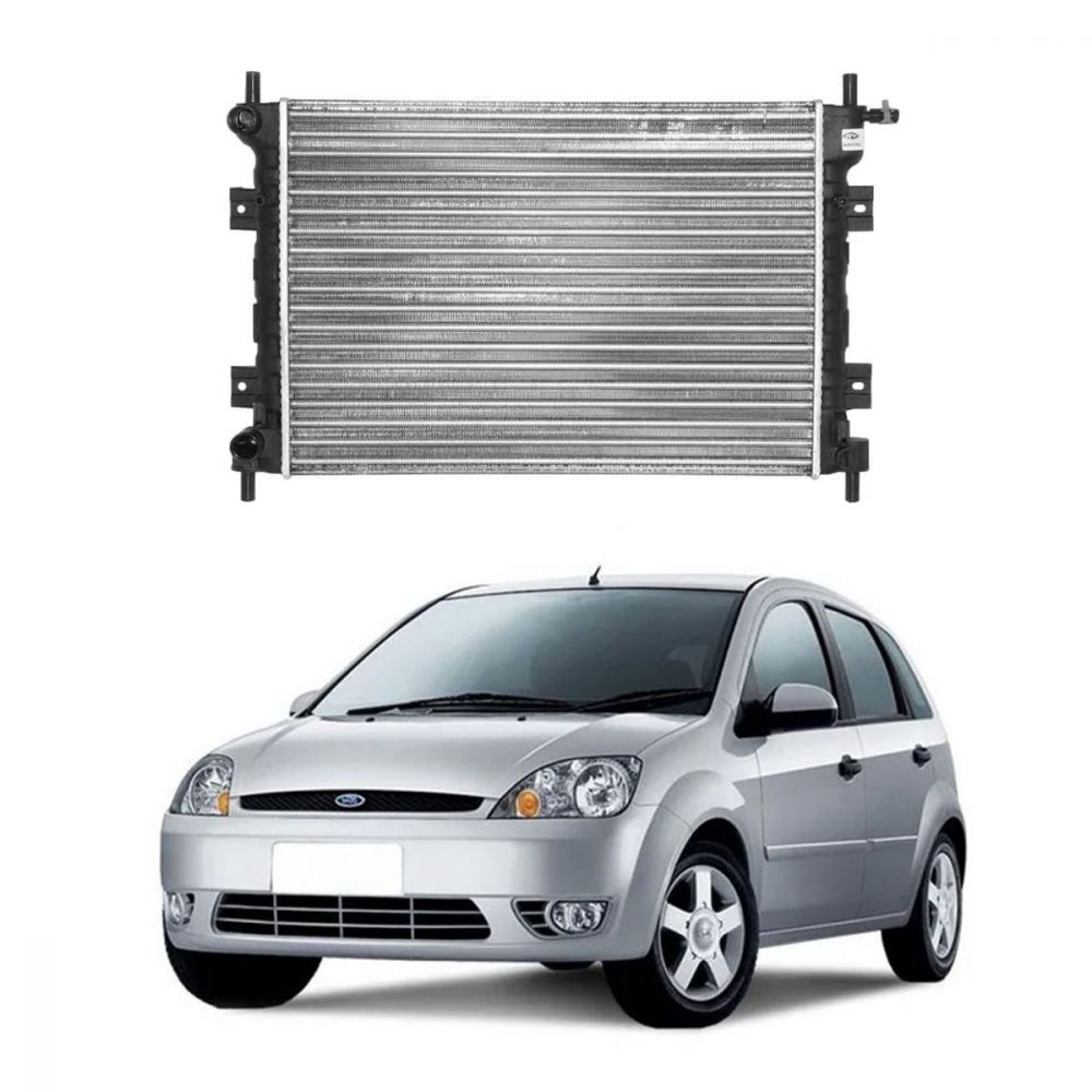 Radiador Ford Fiesta 1.0 2000 a 2002 12520 Visconde
