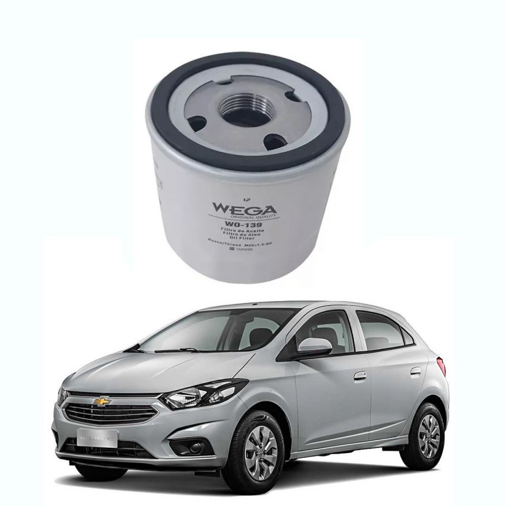 Filtro de Óleo Onix 2019 a 2022 WO139 Wega