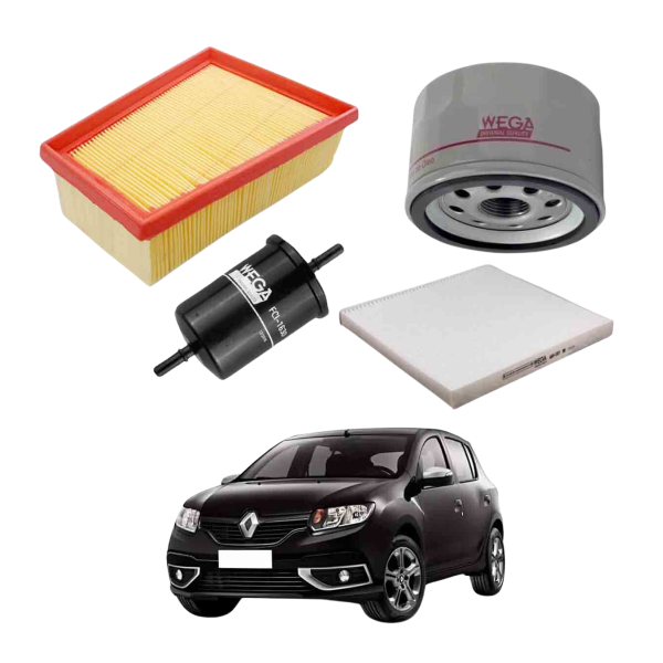 Kit Filtros Wega Logan 2007 A 2024 WKL263 Wega